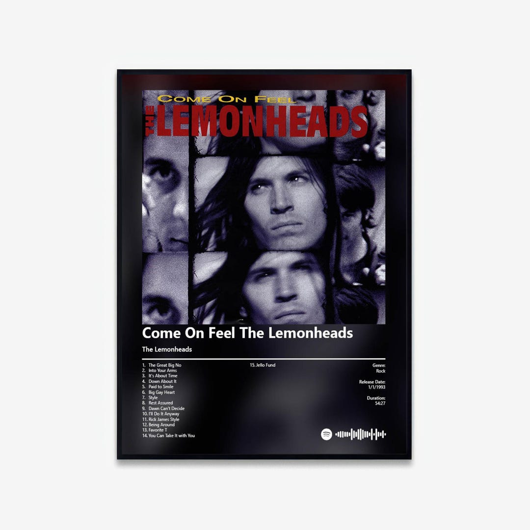 The Lemonheads - Come on Feel the Lemonheads Album Art Poster | Digital Download | Print | Wall ...