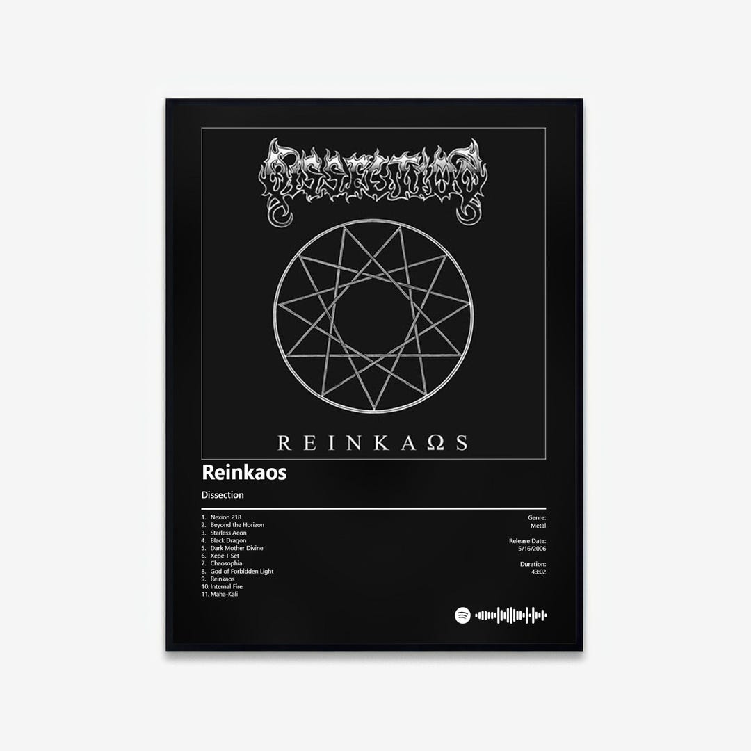 Dissection - Reinkaos Album Art Poster | Digital Download | Print ...