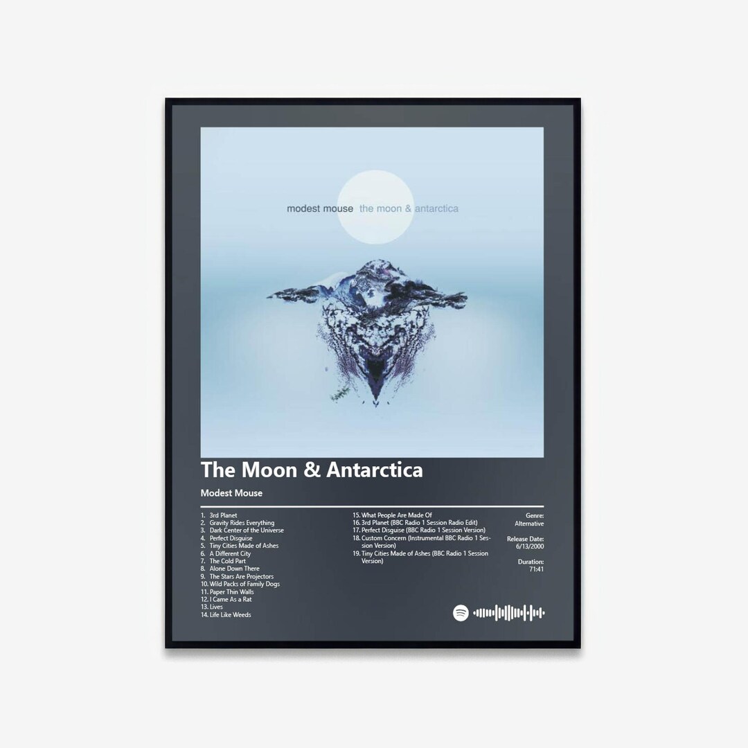 Modest Mouse - the Moon & Antarctica Album Art Poster | Digital ...