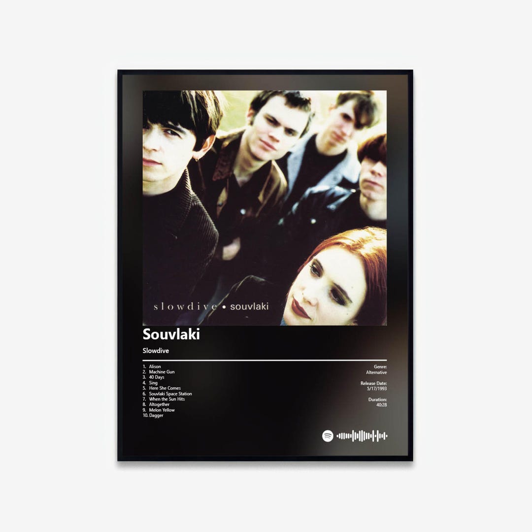 Slowdive - Souvlaki Album Art Poster | Digital Download | Print | Wall ...