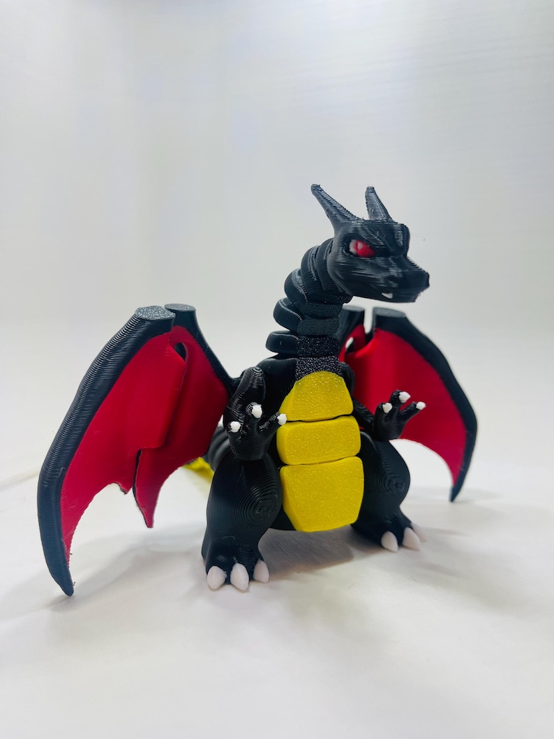 Articulated Fire Dragon – Flexible 3D Printed Figurine | Custom ...