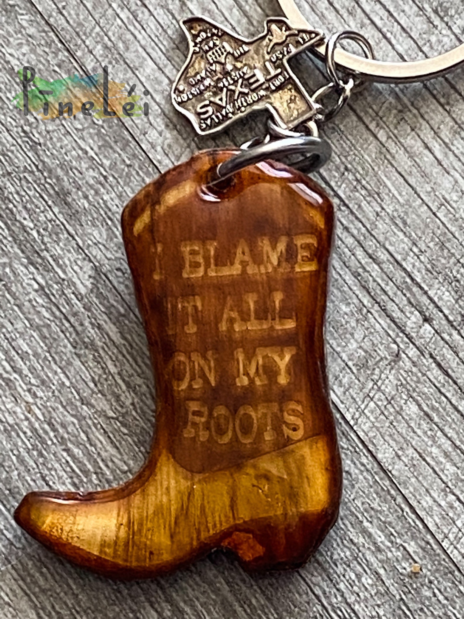 Cowboy Boot Keychain - Etsy