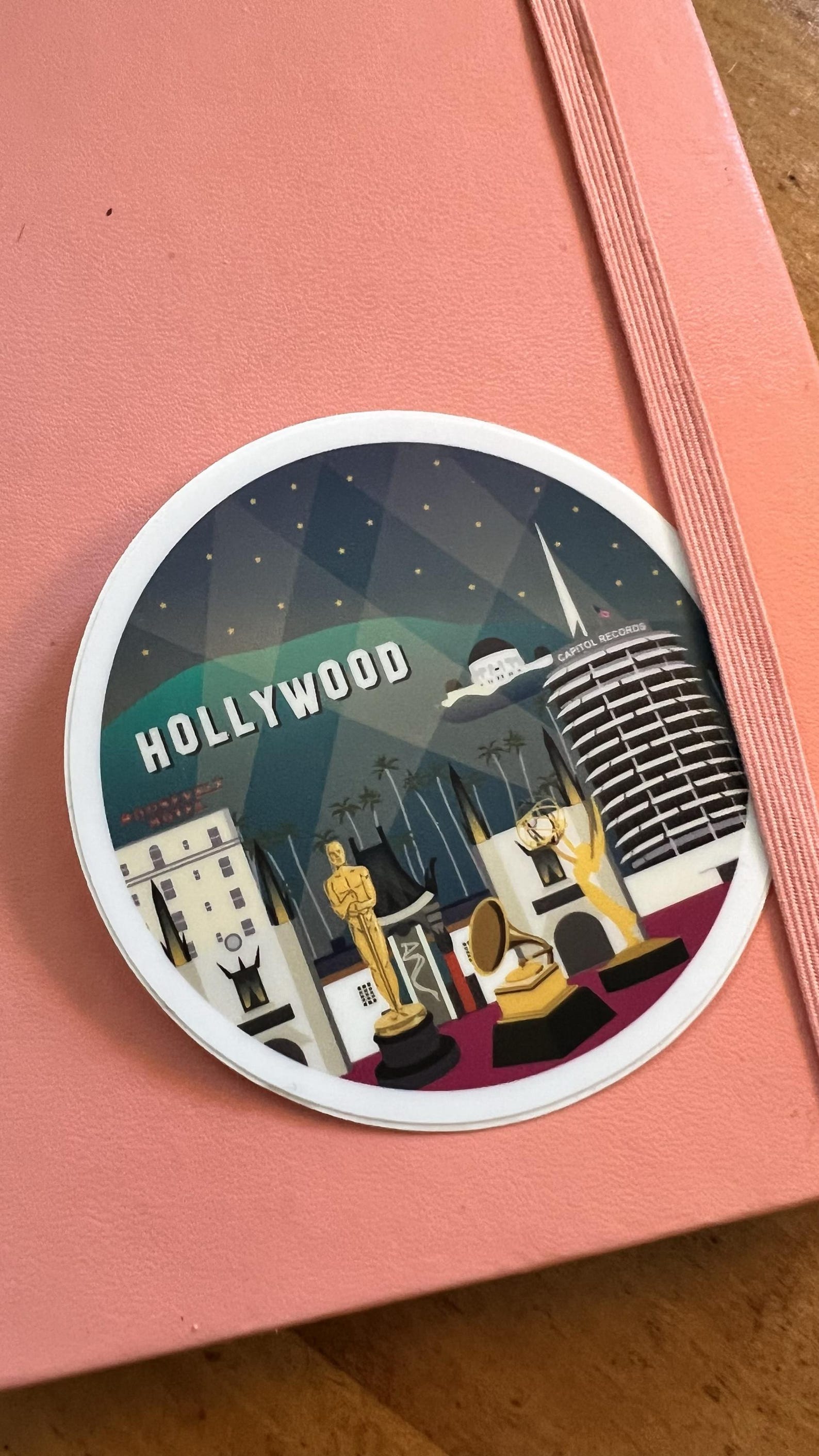 Hollywood California Travel Sticker - Etsy