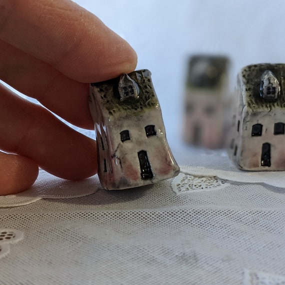 Aunt Rosie's 7 Small Ceramic House Miniature House Tiny | Etsy