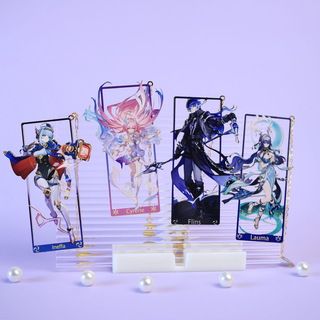 Genshin Flins Cyrene Ineffa Lauma Metal Bookmark Set-perfect Christmas ...