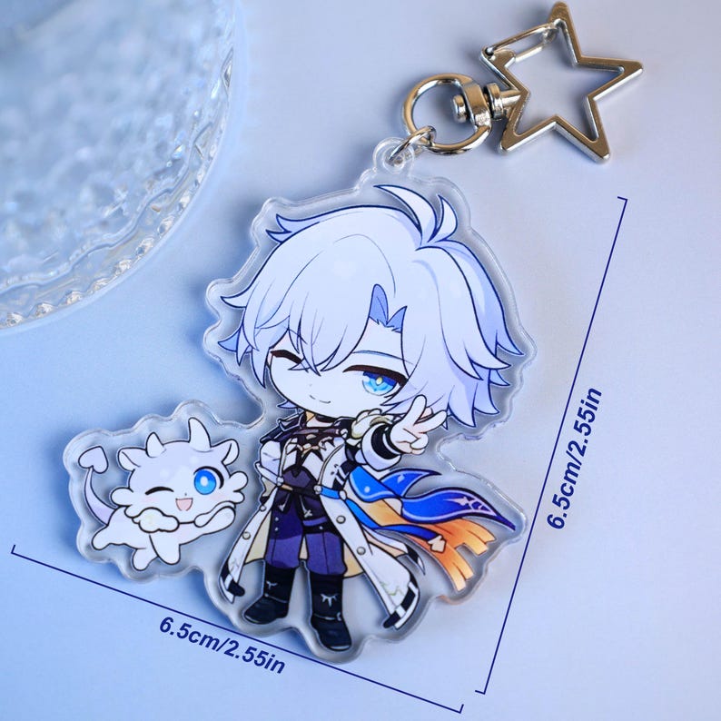 Honkai Star Rail With This Chibi Phainon Acrylic Keychain, Featuring ...