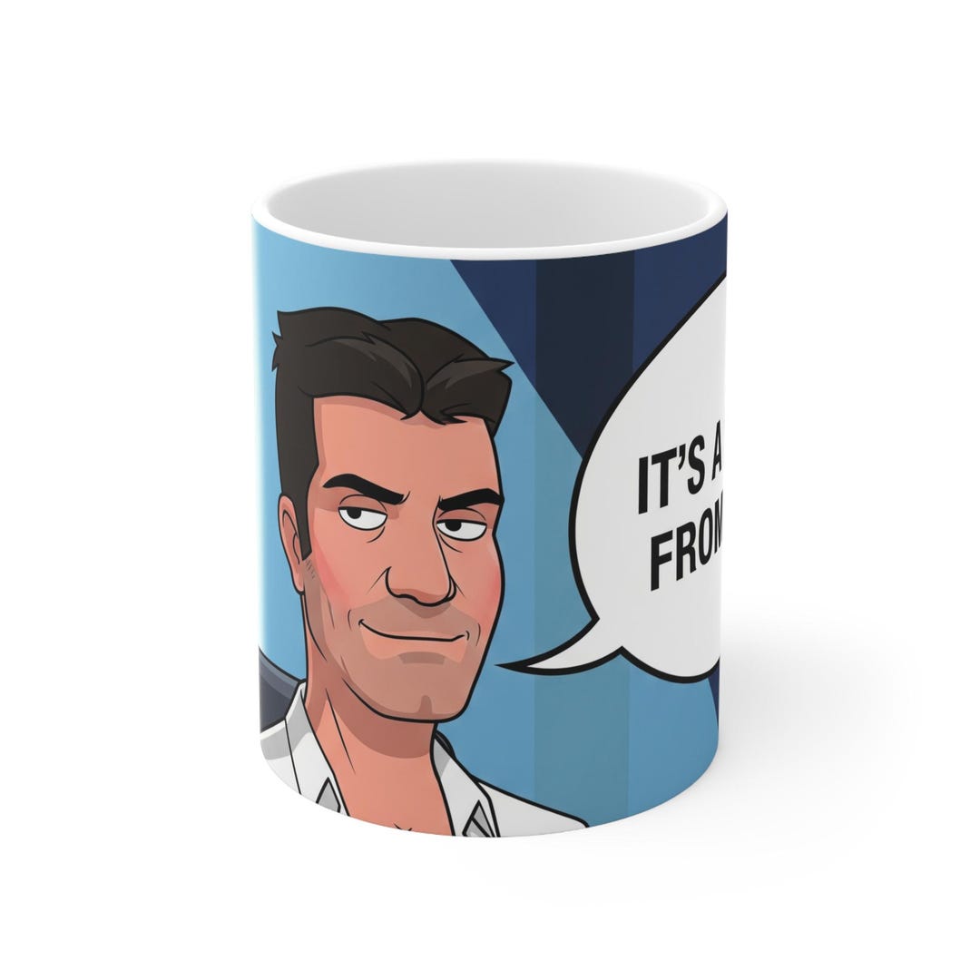 Simon Cowell Mug: "it's a No From Me" X Factor Gift - Etsy