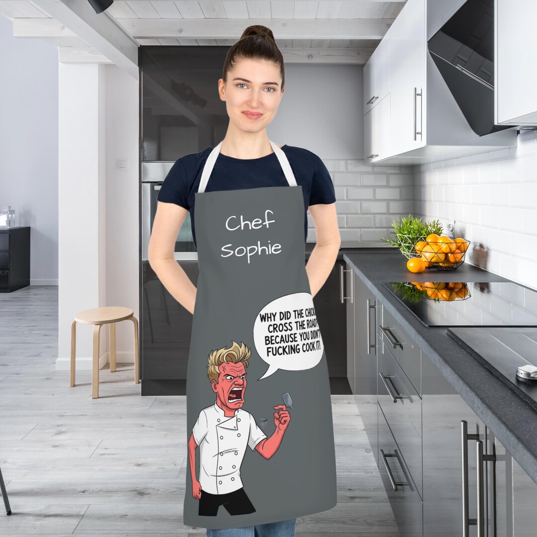 PERSONALISED Chef Apron With Name | Custom Grill Master Gift for Men ...
