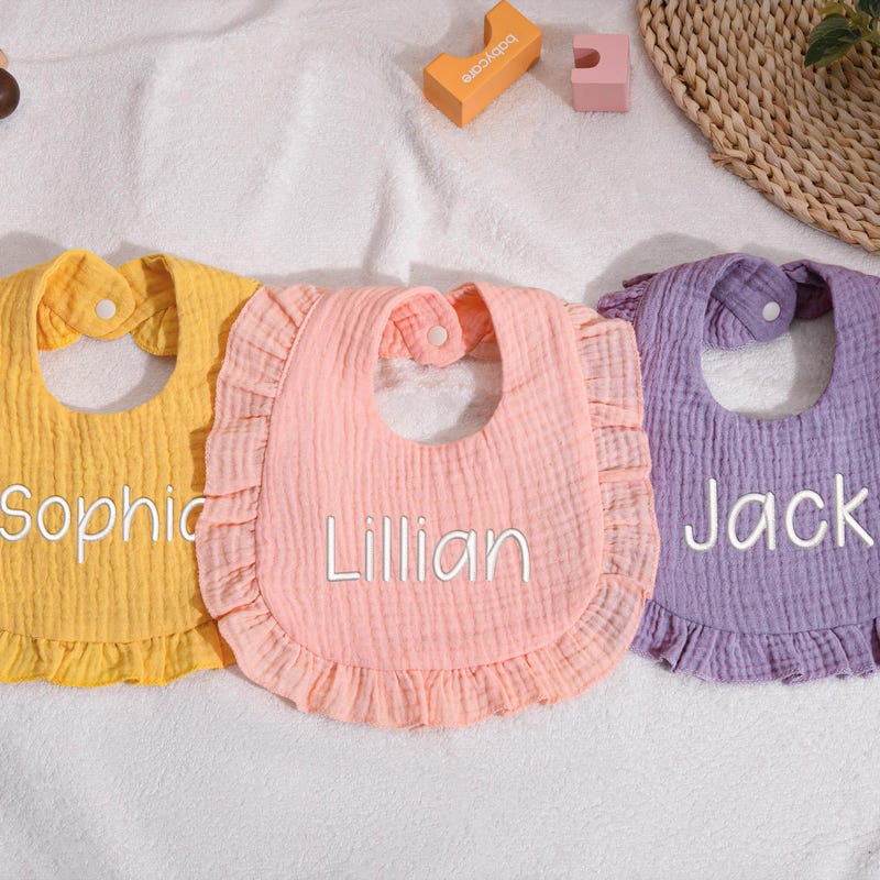 Ruffled Bib - Etsy