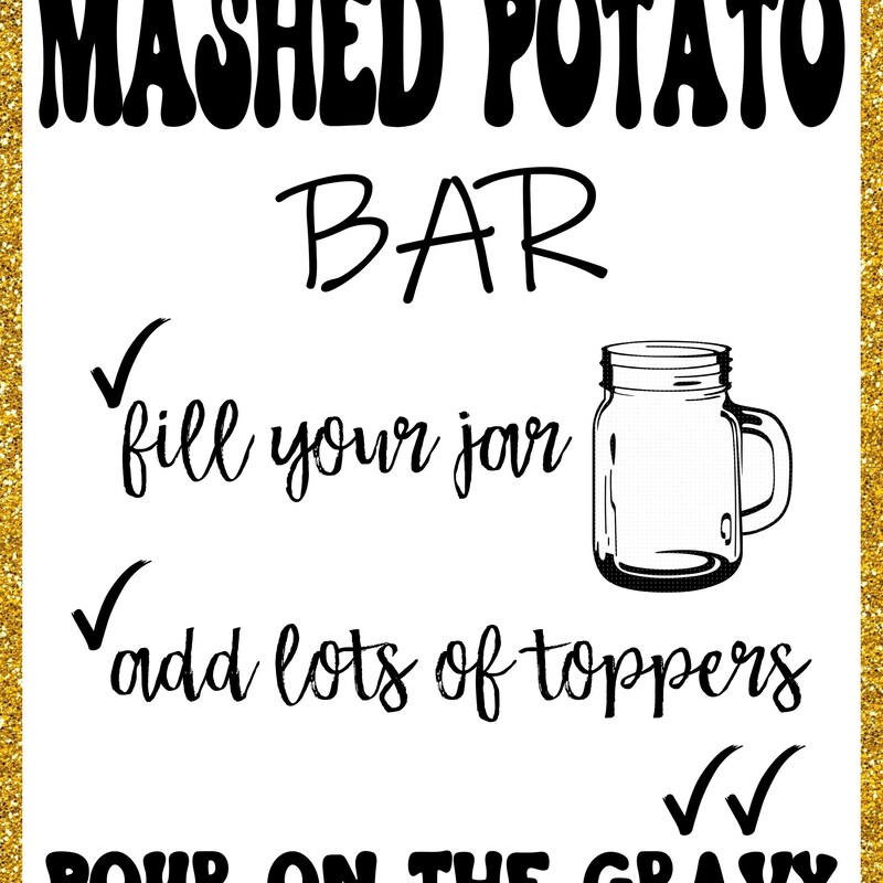 Mashed Potato Bar - Etsy