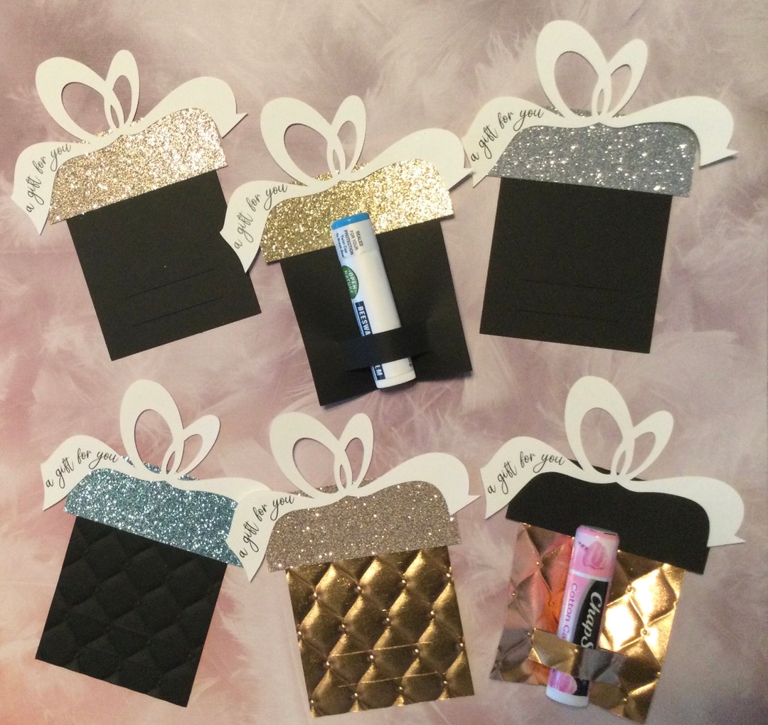 Glitter Chapstick Favor Holders: Wedding, Shower, Birthday - Set of 12 ...