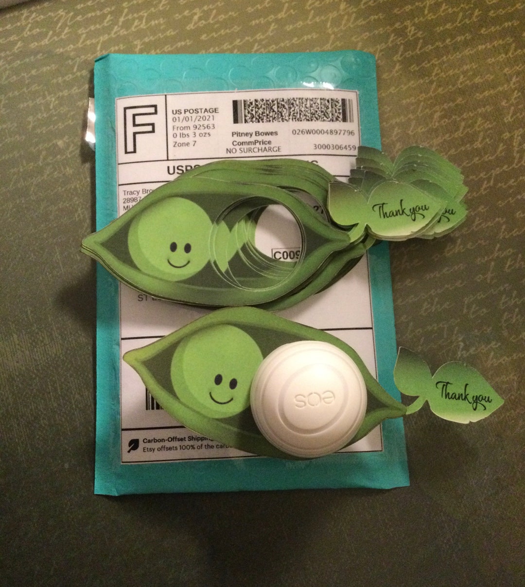 EOS Baby Shower Favor, 12 EOS Two Peas in a Pod Baby Shower Lip Balm ...