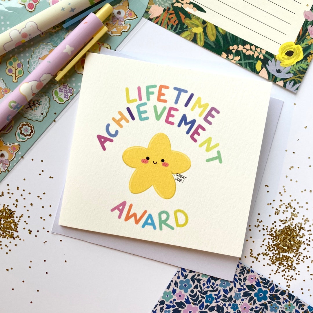 Achievement Award - Greeting Card - Adulting Award - Chronic / Mental ...