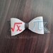 Math Hair Bow Pi Square Root Hair Clip Embroidered Back to - Etsy