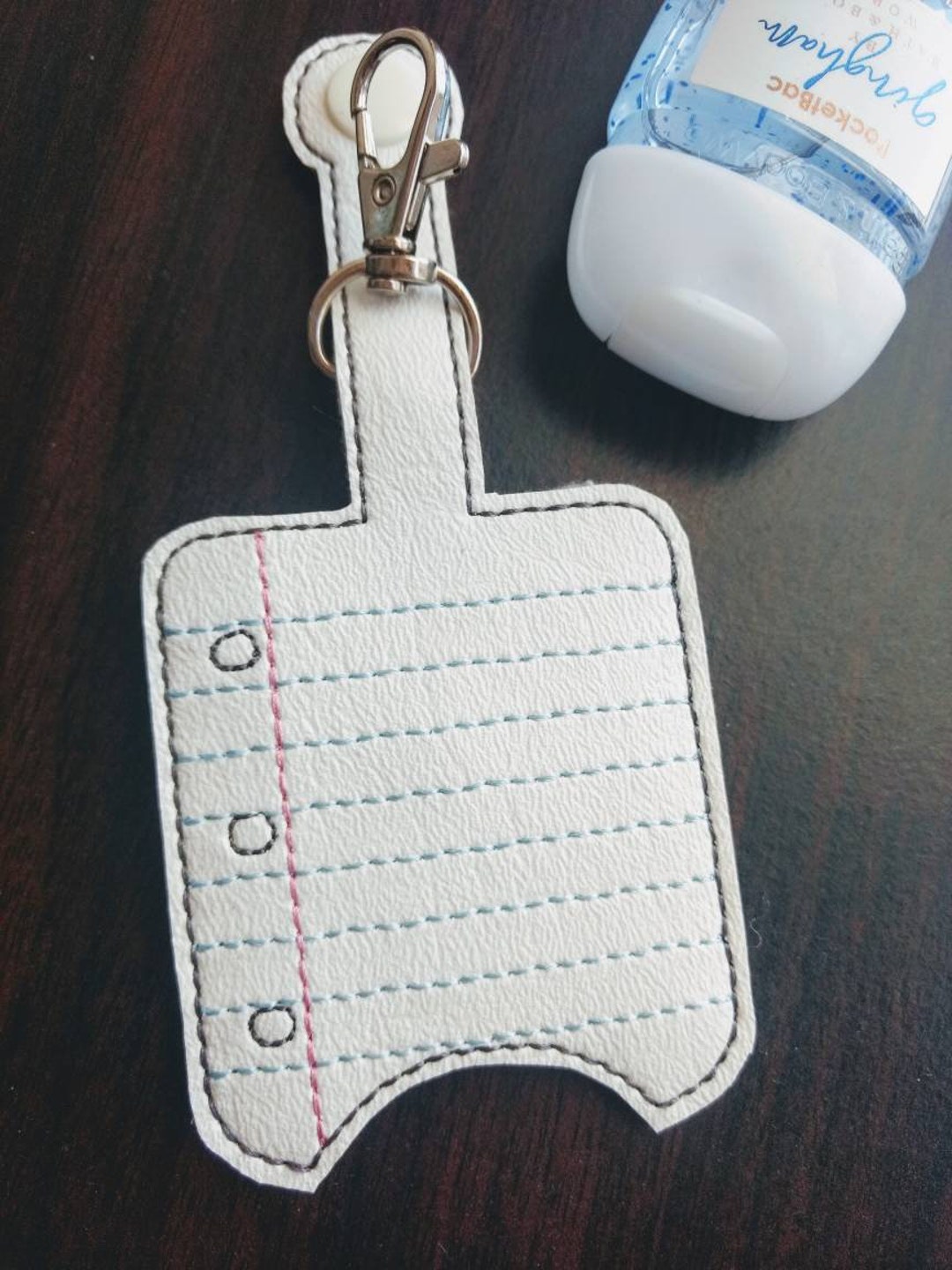 Back to School Notebook Paper Sanitizer Holder Case for Purse, Gym Bag ...