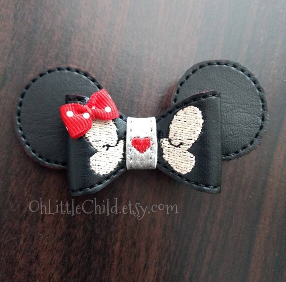 Kissing Mice Mouse Ears Inspired Girl Polka Dot Red | Etsy