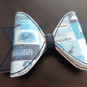 The Office Bow Dunder Mifflin Embroidered Hair Bow - Etsy