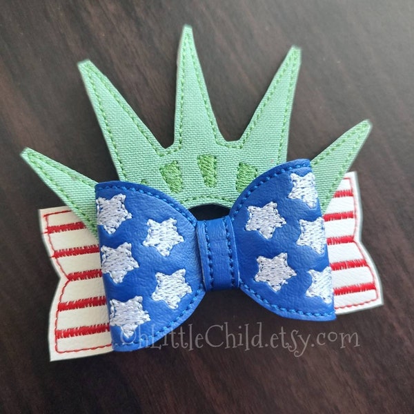 Flag Hair Bow - Etsy