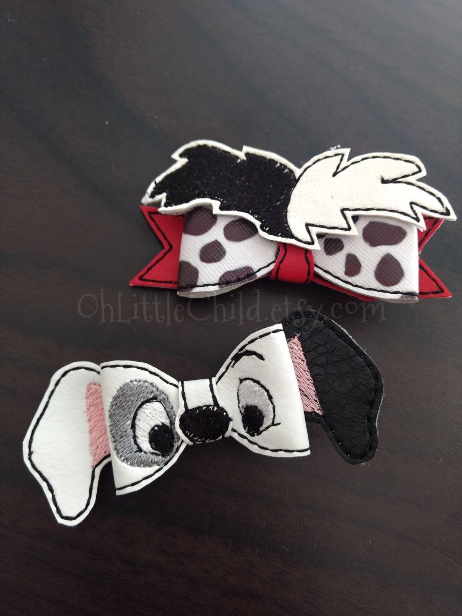 Dalmation Dog Puppy Cruel Evil Lady Devil 3d Clip Embroidered | Etsy