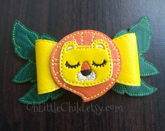 Sloth Jungle Zoo Slow Animal Hair Clip Clippie 3d Embroidered | Etsy