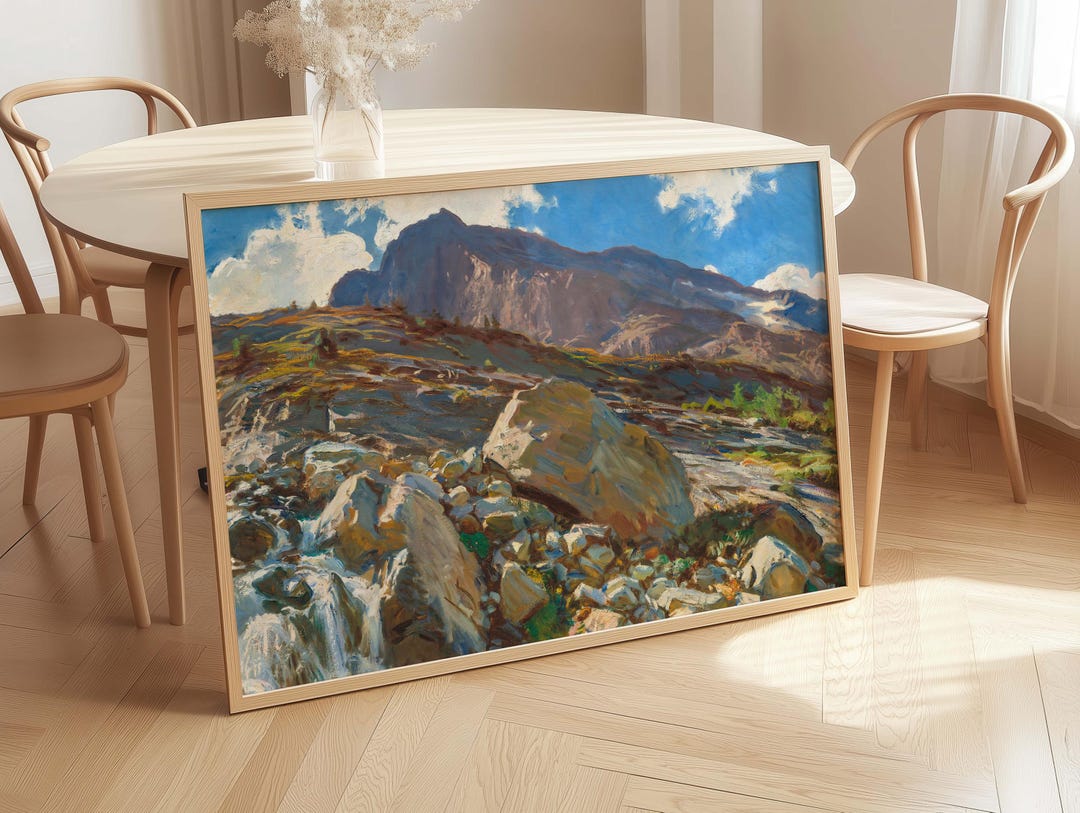 Vintage Painting Simplon Pass Wall Art | John Singer Sargent Classic ...