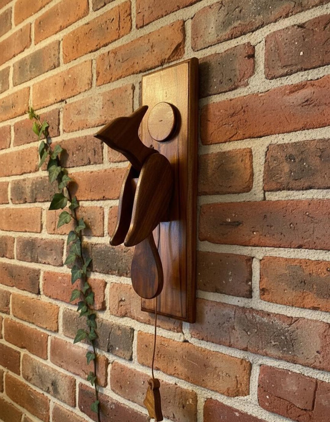 Handmade Teak Woodpecker Door Knocker: Wall Decor Doorbell - Etsy Ireland
