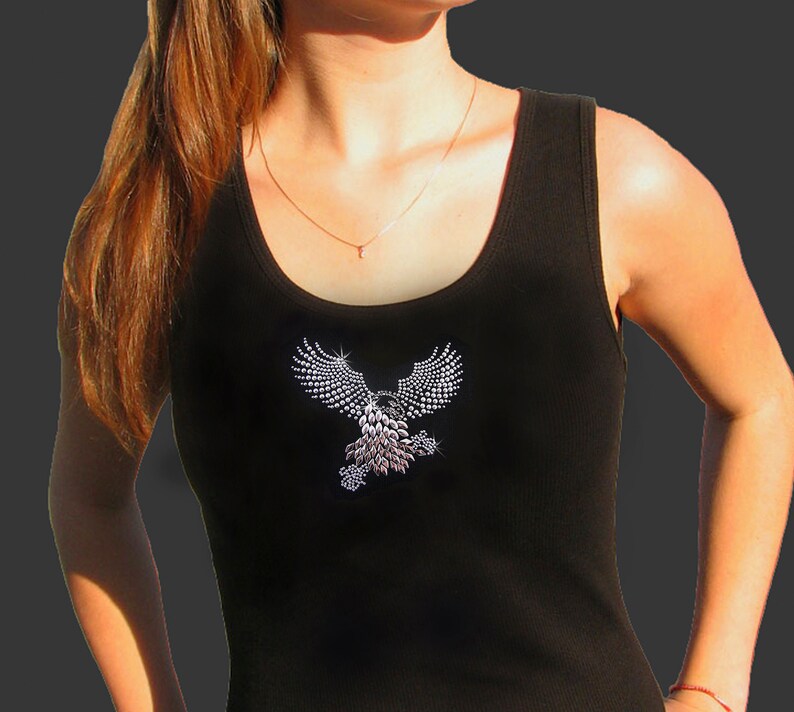 Rhinestone Eagle Transfer - Etsy