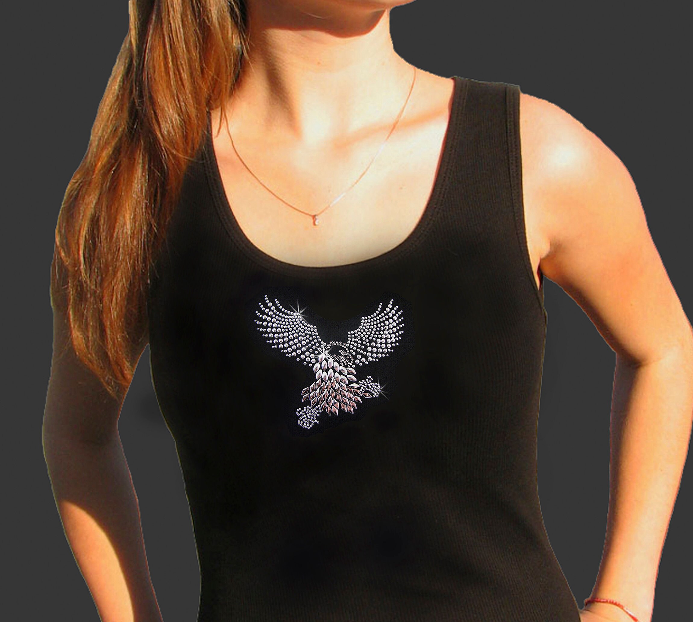 Rhinestone Eagle Transfer - Etsy