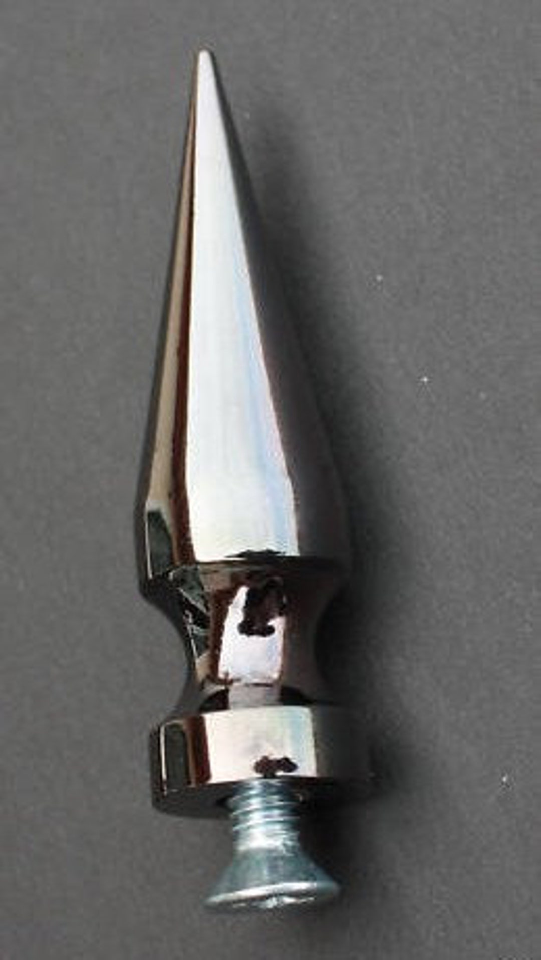 Screw on Polished Black Chrome Spike - Etsy