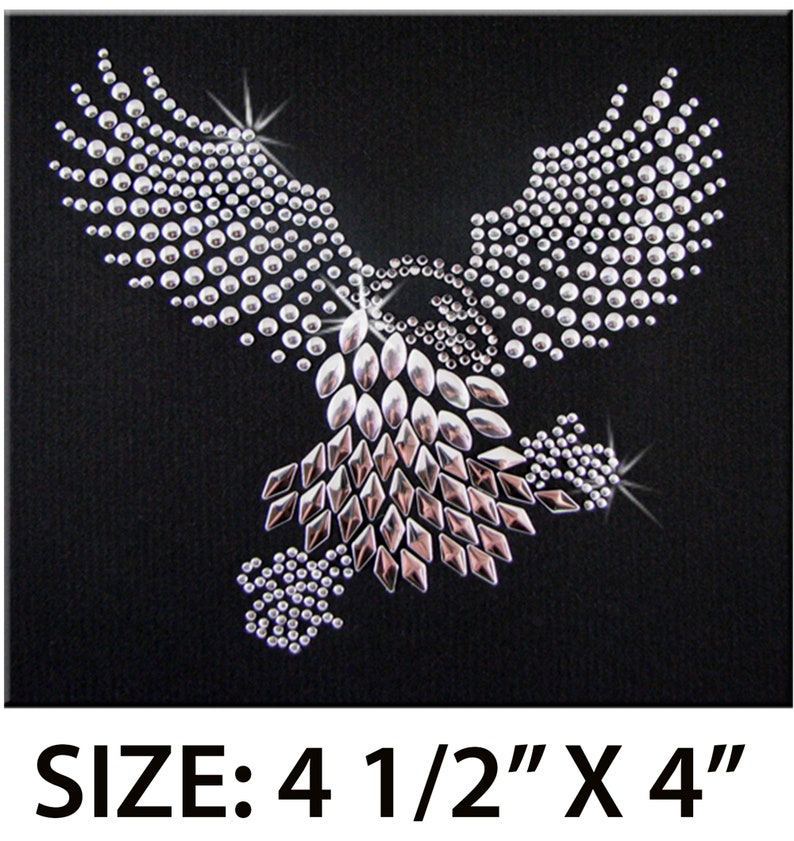 Rhinestone Eagle Transfer - Etsy