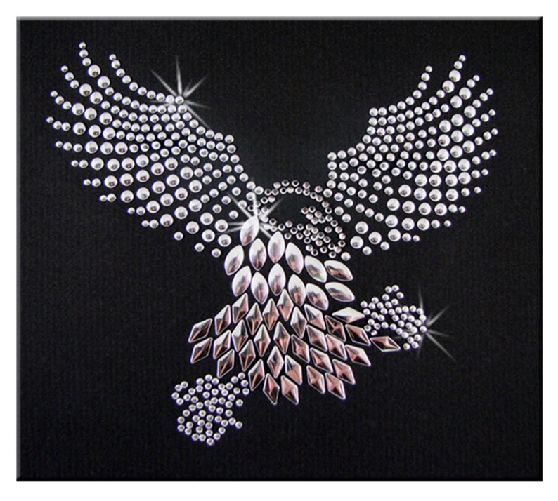 Rhinestone Eagle Transfer - Etsy