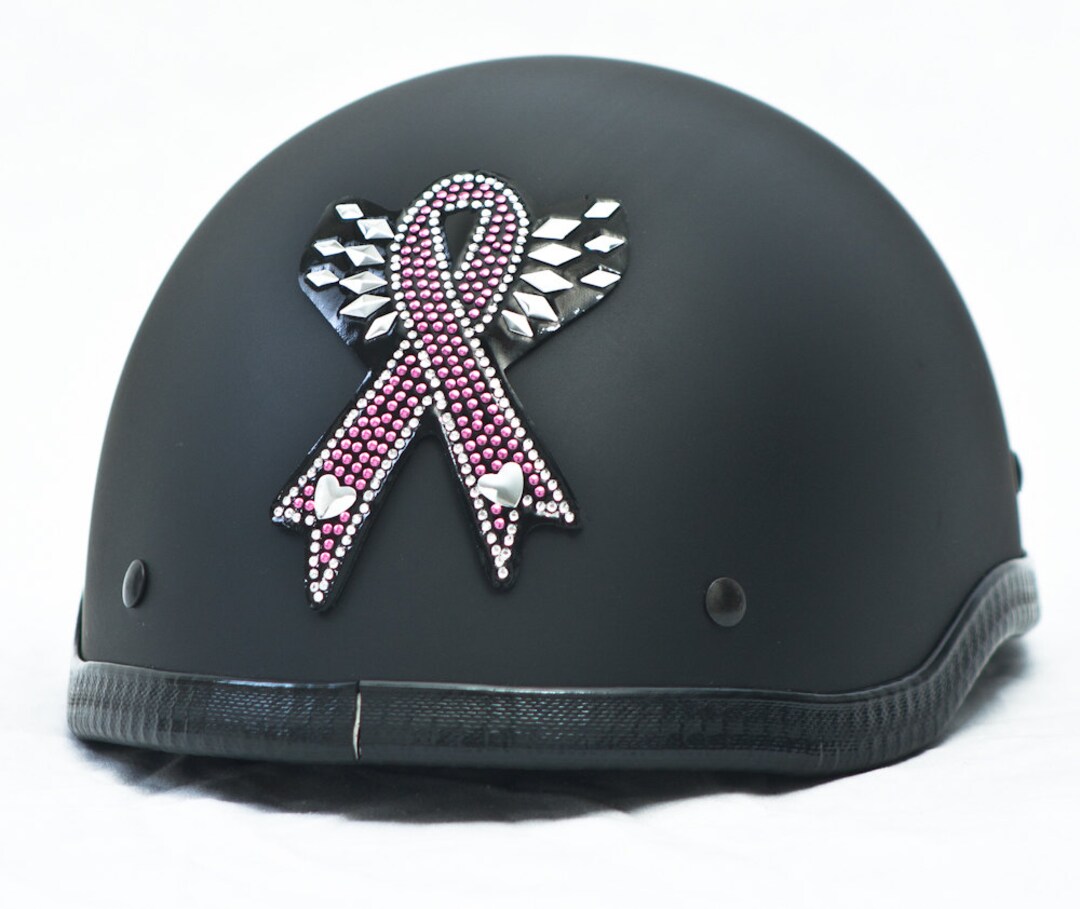 Rhinestone Helmet Bling Sticker - Pink Ribbon - Etsy