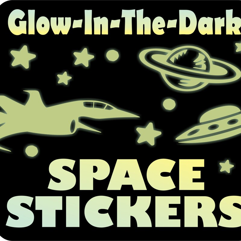 Glow in the Dark Stickers - Etsy
