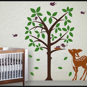 Baby Deer Vinyl Wall Art Decals for Baby Nursery Room Decor W/ - Etsy