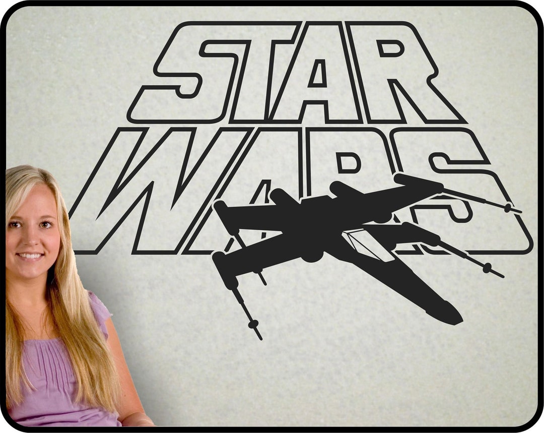 Star Wars Wall Decal, Star Wars X-wing Wall Decal, Star Wars Wall Decor ...
