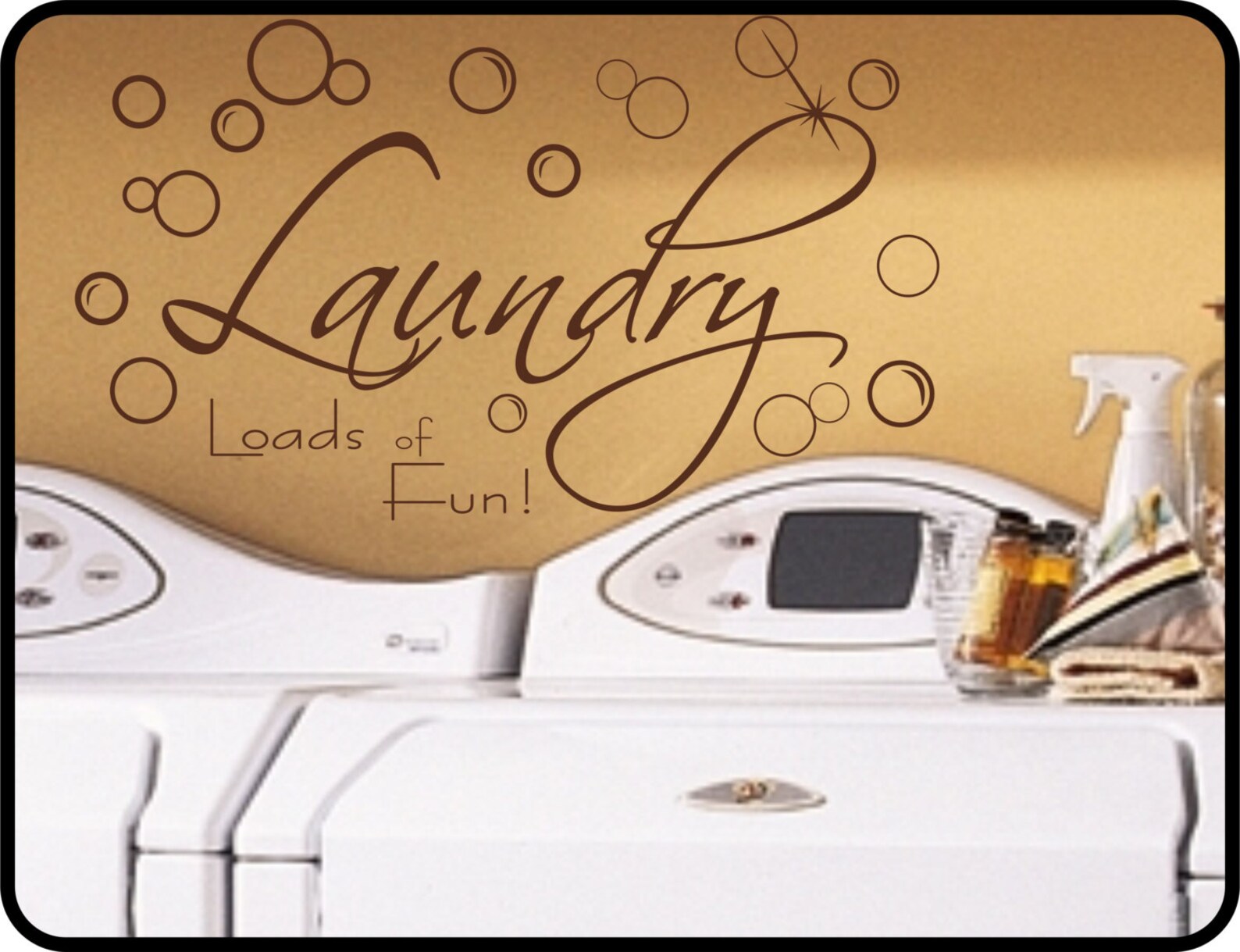 Laundry Room Wall Decal Fun and Attractive Vinyl Laundry | Etsy