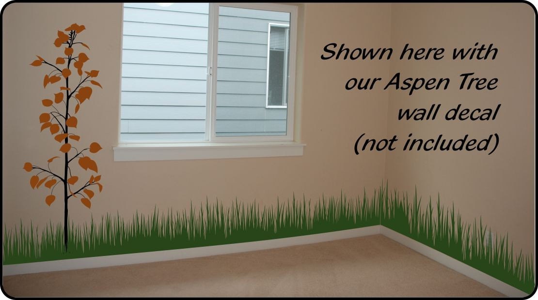 Grass Wall Decal Border / Grass Wall Decor / Grass Border/ - Etsy