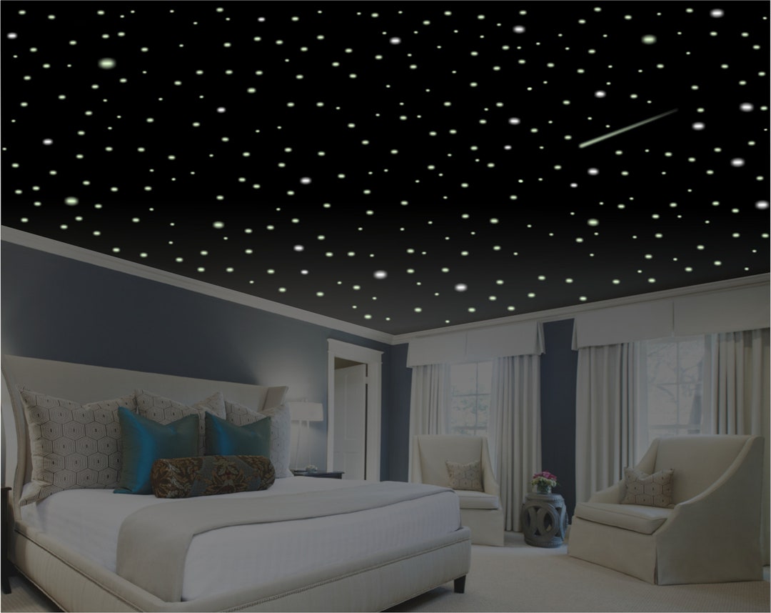 Romantic Bedroom Decor, Glow in the Dark Stars (486 Pc) Romantic Gift ...