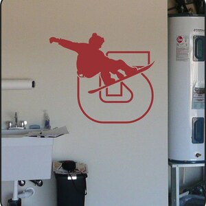 Large Burton Logo Decal - Vinyl Snowboarding Snowboard Wall Decal ...