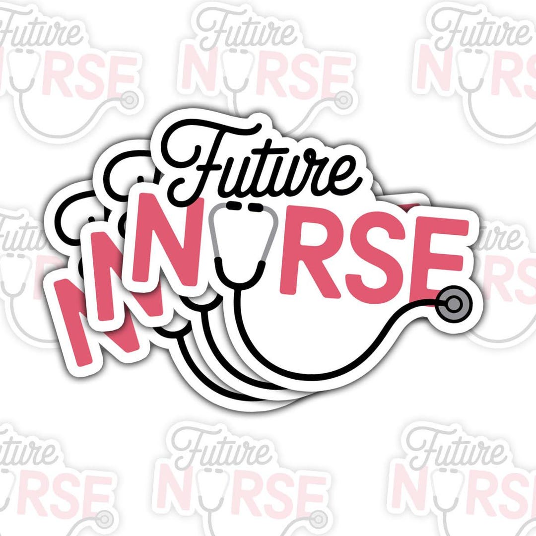 3 Pcs Future Nurse Sticker, Nursing Student Vinyl Decal With ...