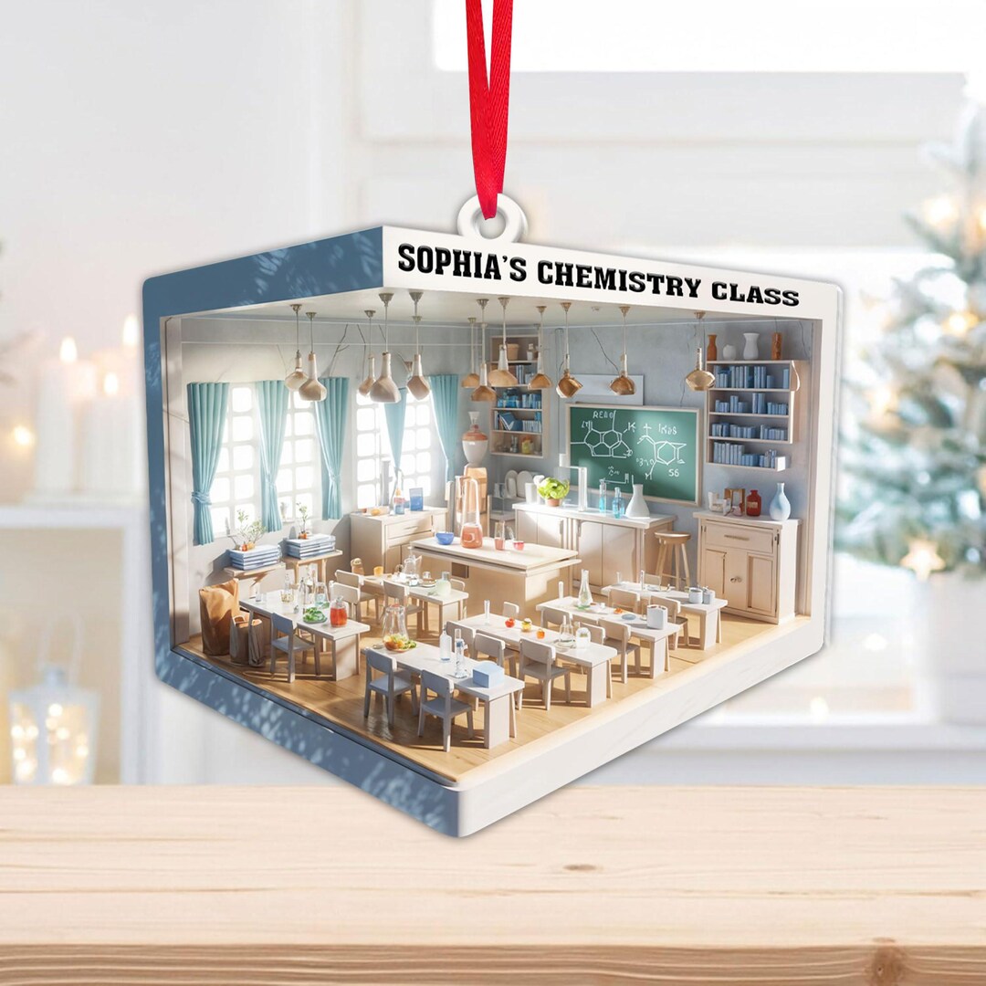 Personalized Chemistry Ornament – Custom Science Christmas Tree ...