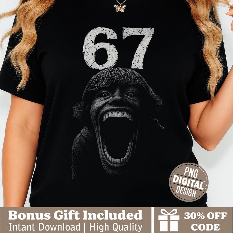 67 Horror Face Png, Screaming Expression Shirt Design, Distressed ...