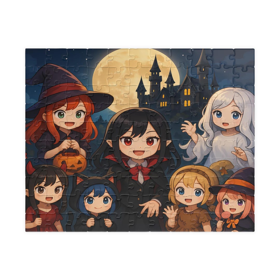 Halloween-themed Puzzle, Fun Family Activity, Perfect for Gifts, Trick ...
