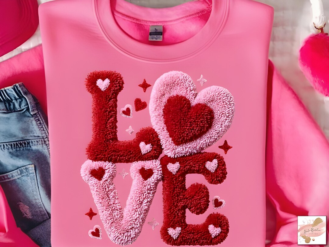 Love Valentine PNG, Plush Heart Alphabet Clipart (digital Download) - Etsy