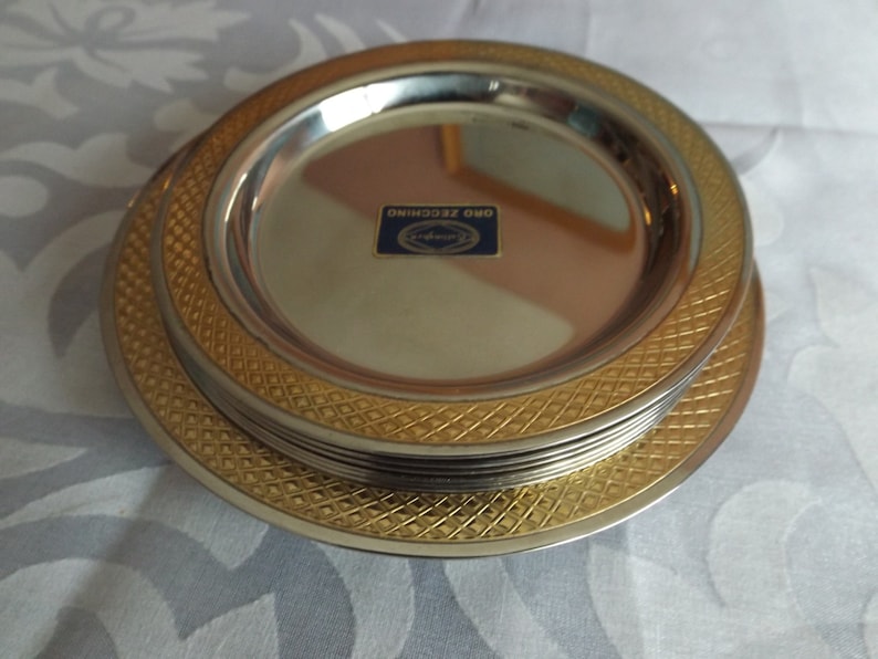 Sale Italian Set 7 ORO ZECCHINO Small Platters Saucers Gottinghen ...