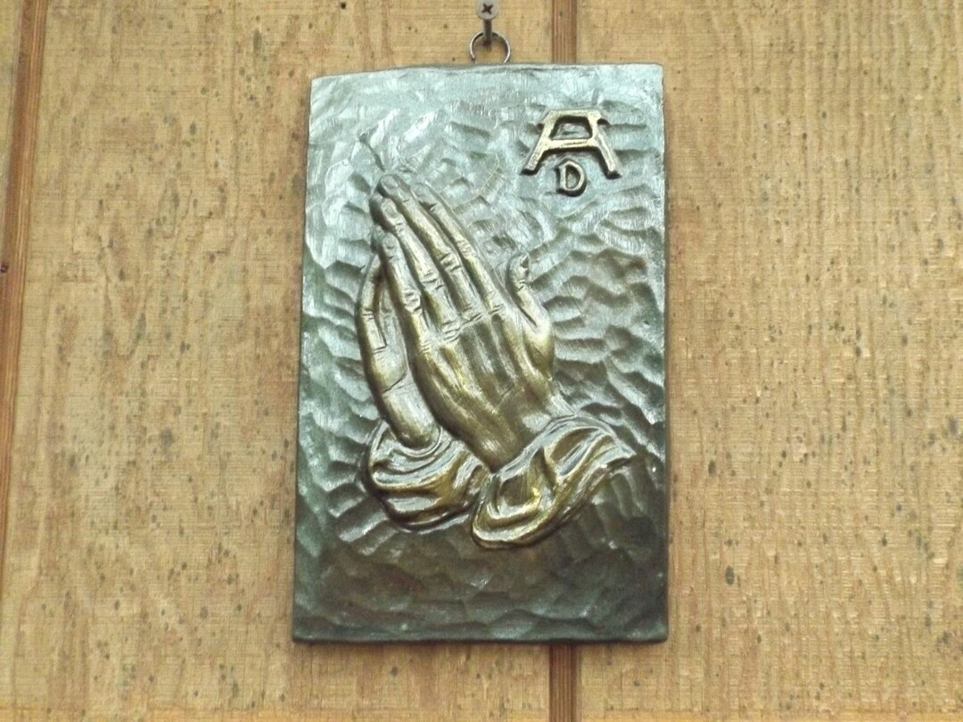 5" X 8" Spiritual Plaque: Praying Hands. Home Office Decor. Gift Idea ...