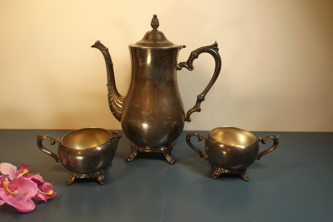 Silver Plated Tea or Coffee Set by International Silver Signed.antique ...