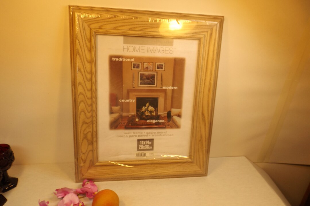 Large Wooden Oak Vintage Professional Frame for Picture 10" X 14" or 28 ...