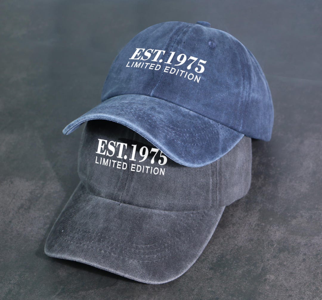 Limited Edition Birthday 1975 Embroidered Hat/50th Birthday Gift/50th ...