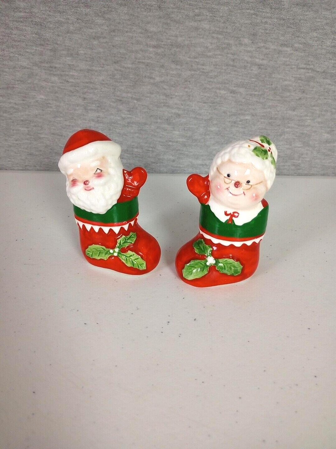 Joseph Originals Salt & Pepper Shakers Santa and Mrs Claus Christmas ...